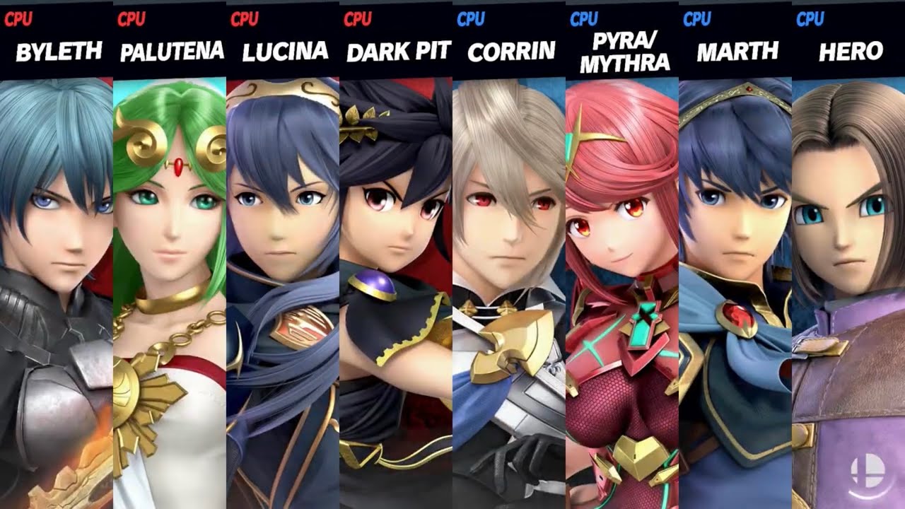Super Smash Bros. Ultimate - Team Byleth vs Team Corrin - YouTube