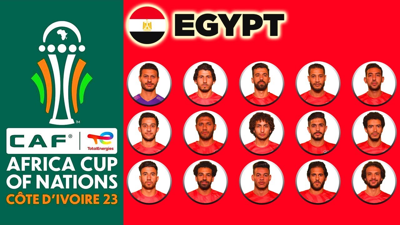 EGYPT OFFICIAL 27 MAN SQUAD AFCON 2024 | AFRICA CUP OF NATIONS COTE D ...