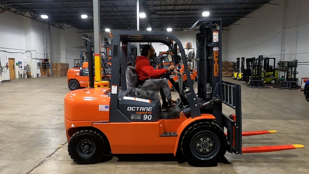 OCTANE FD40 9,000 lb Diesel #2070 - Forklift for Sale - YouTube