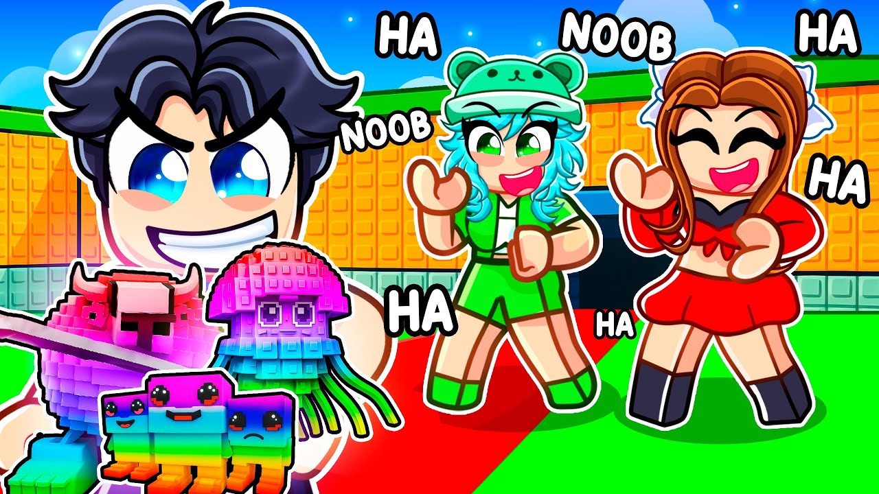 I Pretended to be a noob, Then Used NEW RAINBOW SECRETS In Steal A ...
