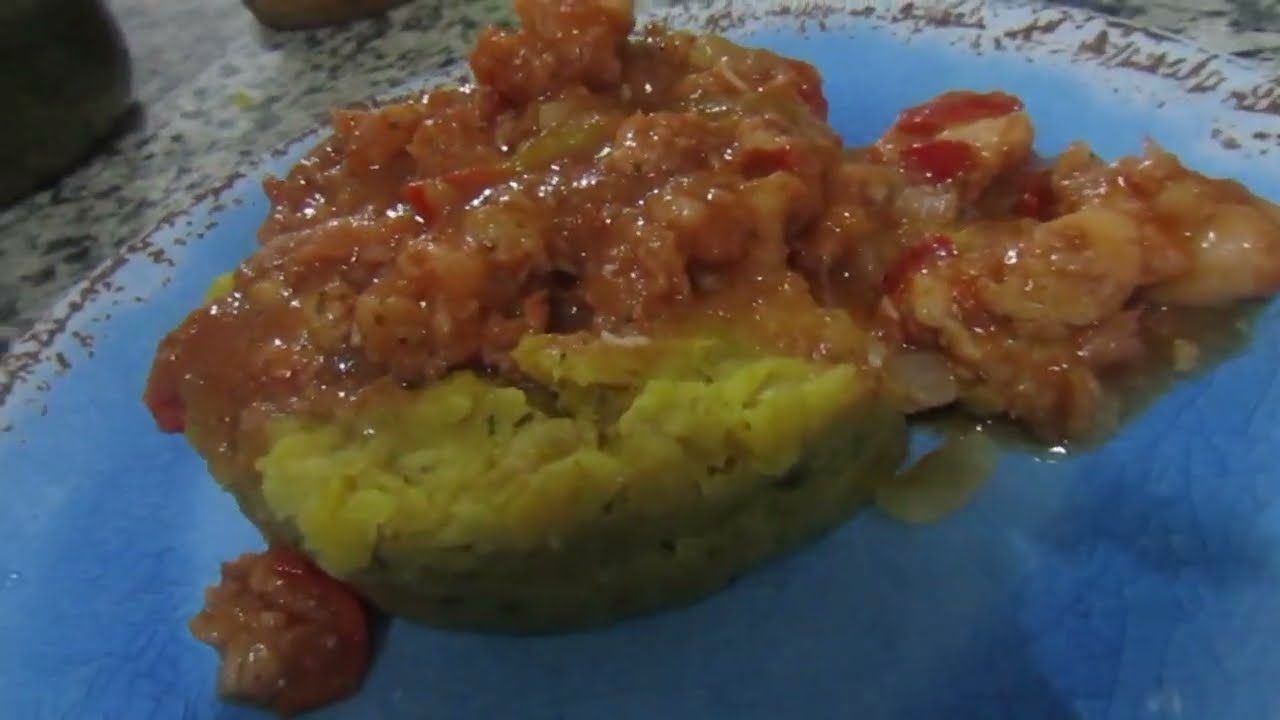 LANGOSTA A LA CRIOLLA CON MOFONGO (A MI ESTILO) - YouTube