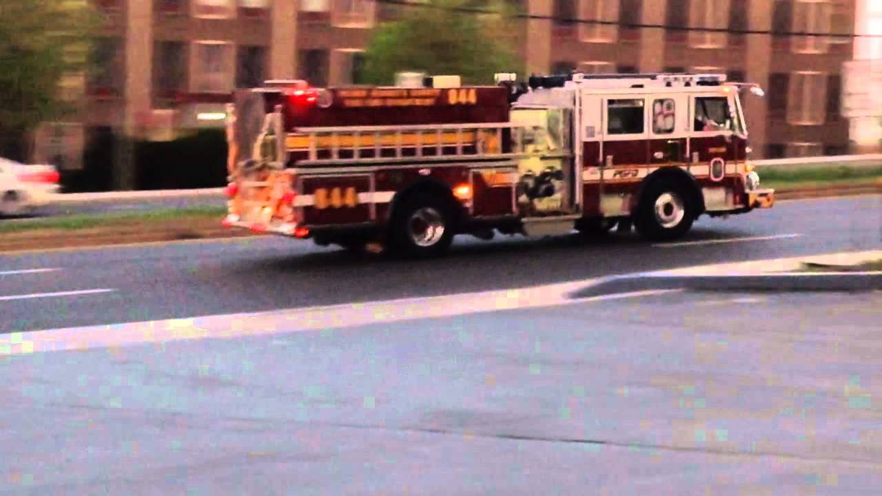 2014 PGFD Paramedic Engine 844 on the air - YouTube