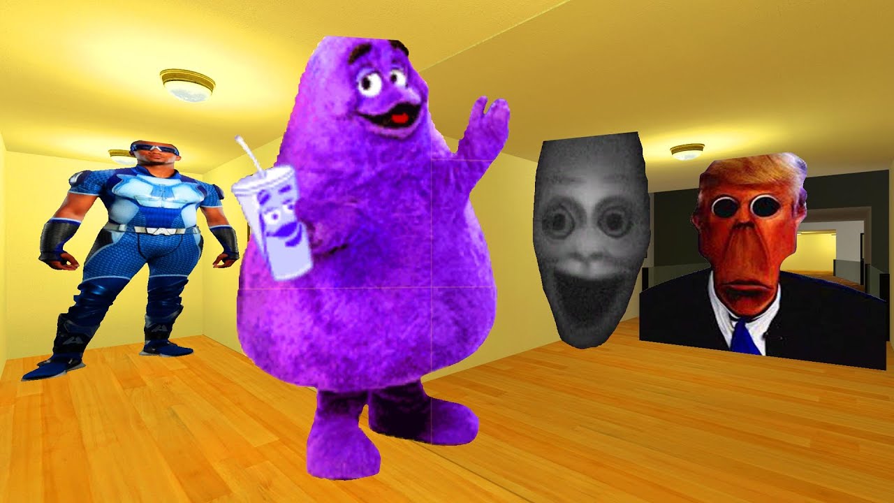 A-Train and Grimace, Juggler and Donald Trunga Garry’s Mod NextBot ...