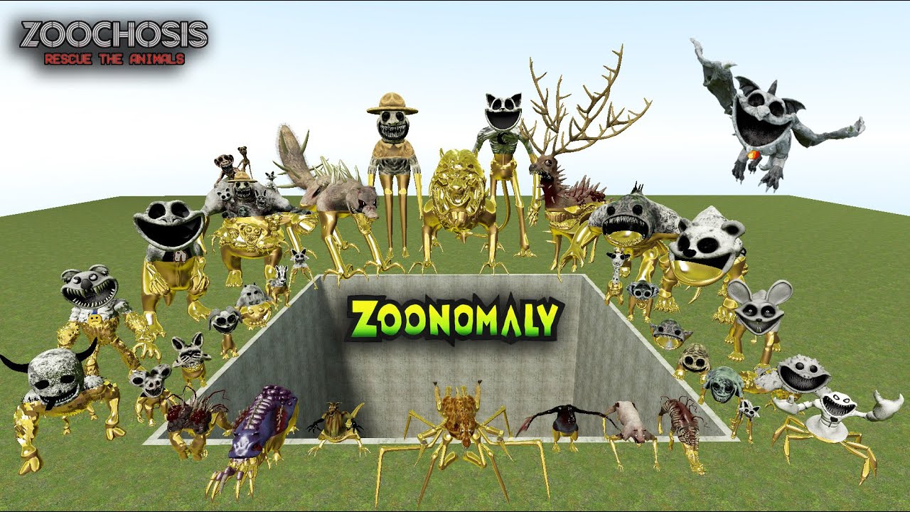 TURNING NEW ZOOCHOSIS MONSTER & ZOONOMALY MONSTERS FAMILY INTO GOLD In ...