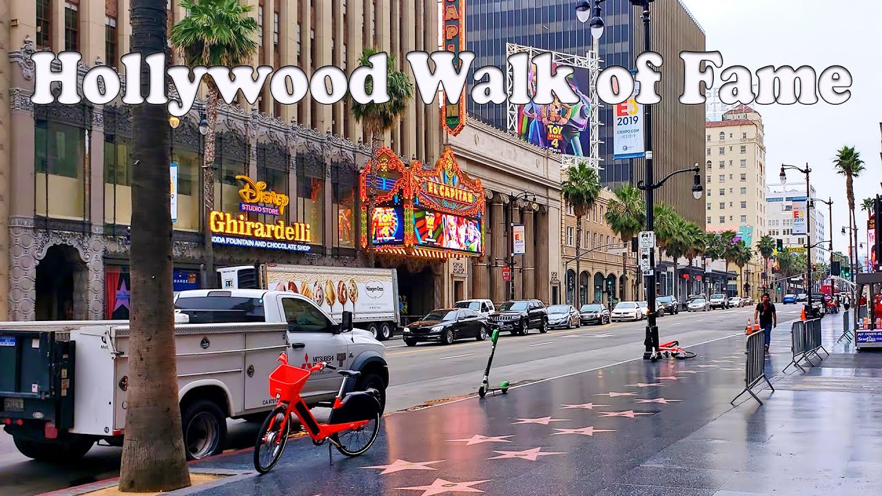 Hollywood Walk of Fame Walking Tour in Los Angeles - California - USA ...
