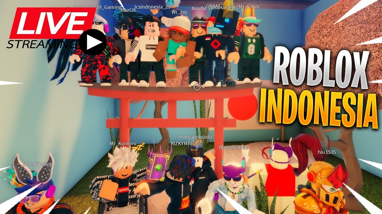 (🔴Live) Kita Main Roblox KUY Sampe Jam 9 | Roblox Indonesia | Roblox ...