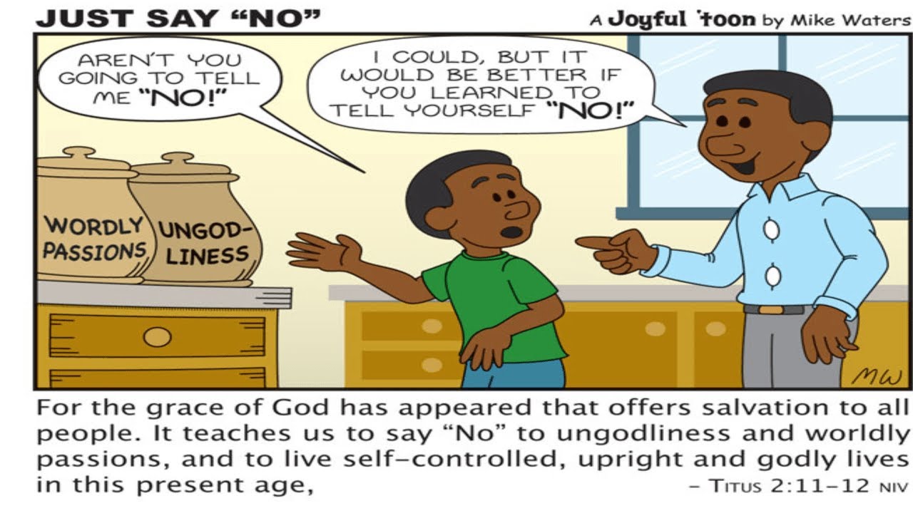 Just Say NO | Christian Cartoons With Joyful Message | Joyful Toons ...