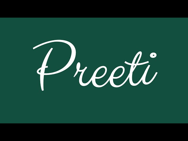 Preeti Name Wallpaper