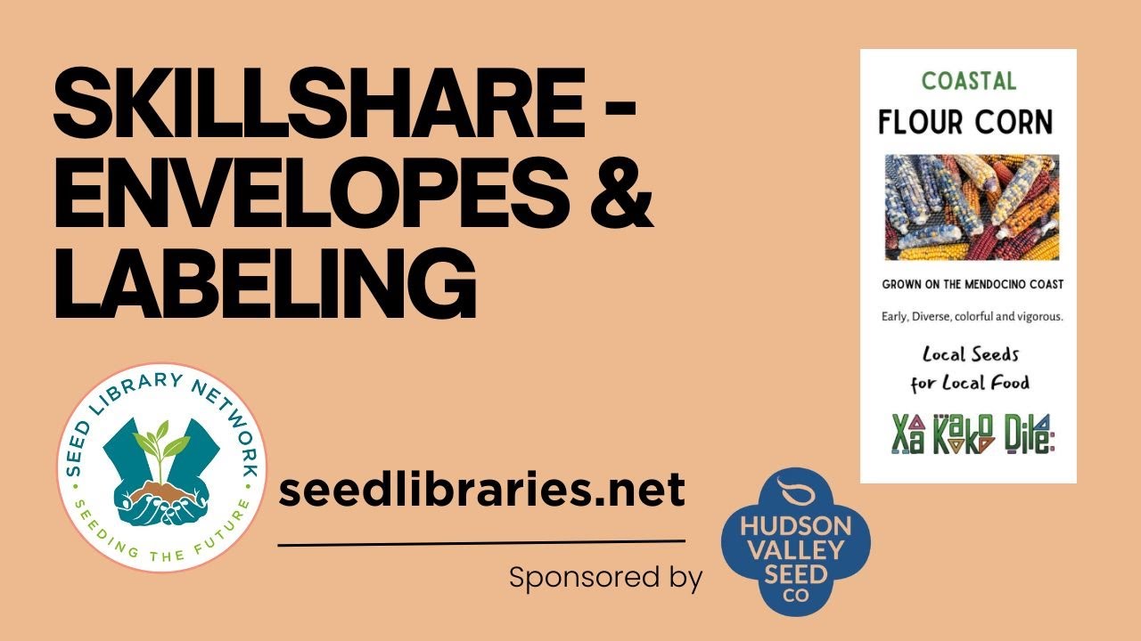 Seed Library Skillshare Class Envelope & Labeling - YouTube