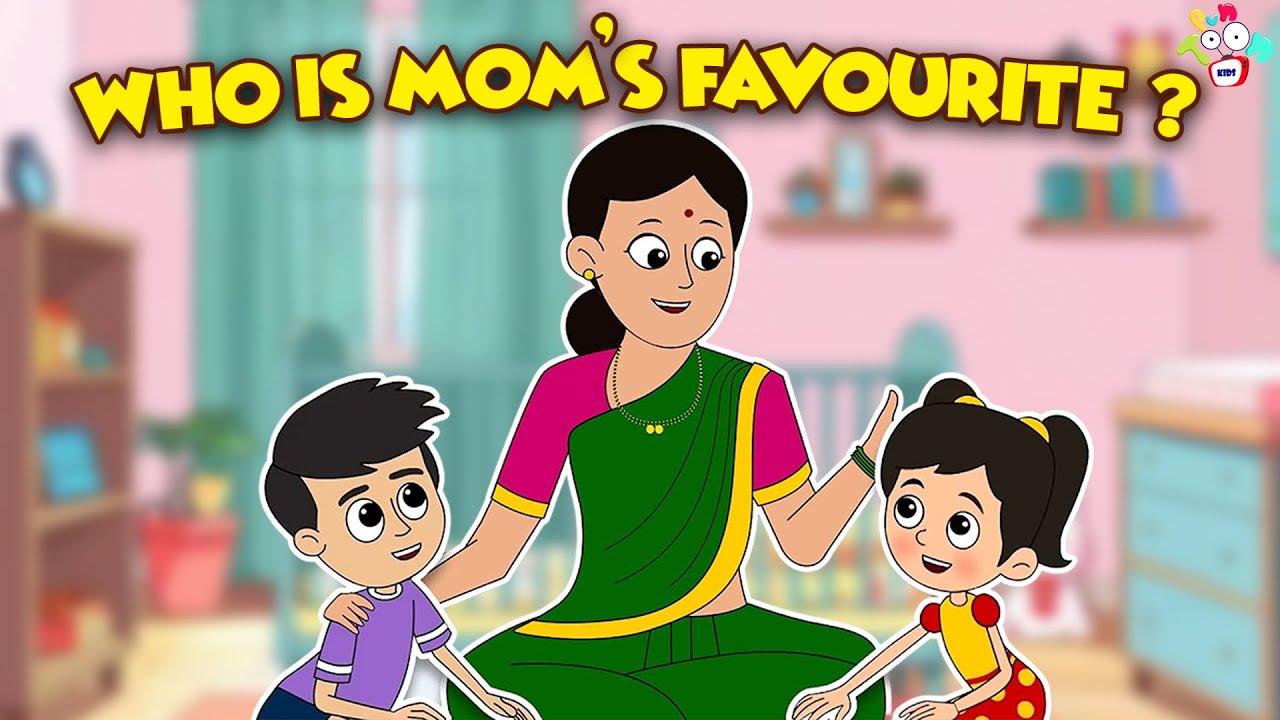 Who’s Mom Favourite? | Gatty VS Chinki | Animated Stories | Cartoon ...