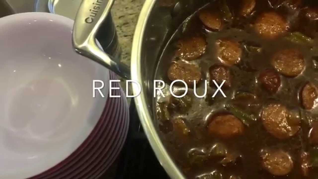 Homemade Colorado Red Roux Gumbo - YouTube