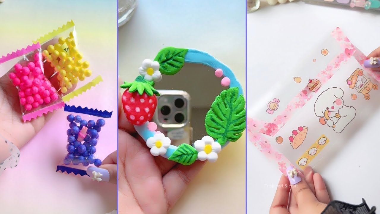 🌷Paper craft / Easy to make/ how to make/ miniature craft/ school ...