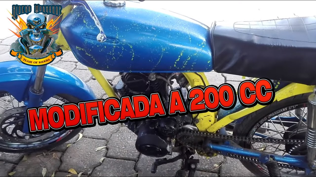 Motocicleta dayun 125 con motor 200 de cadena - YouTube