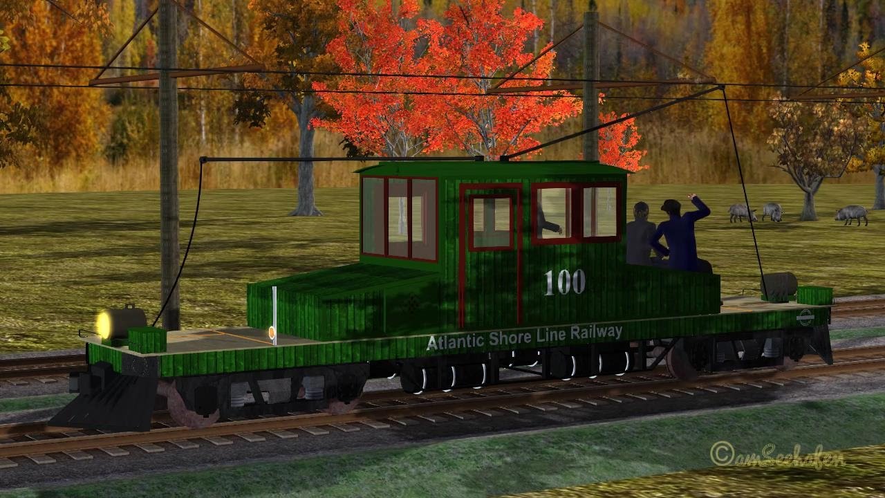 Atlantic Shore Line Railway Steeple Locomotive #100 Iclone 3D Animation ...