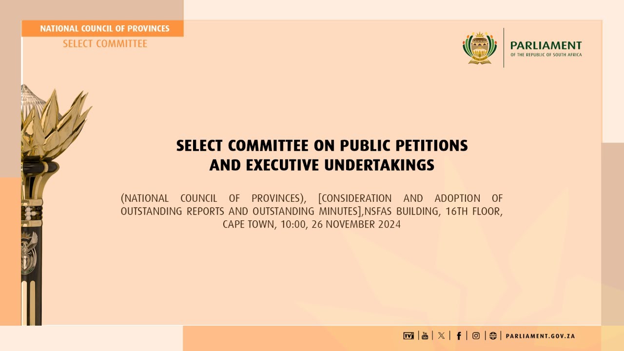 Select Committee on Public Petitions and Executive Undertakings, 26 ...