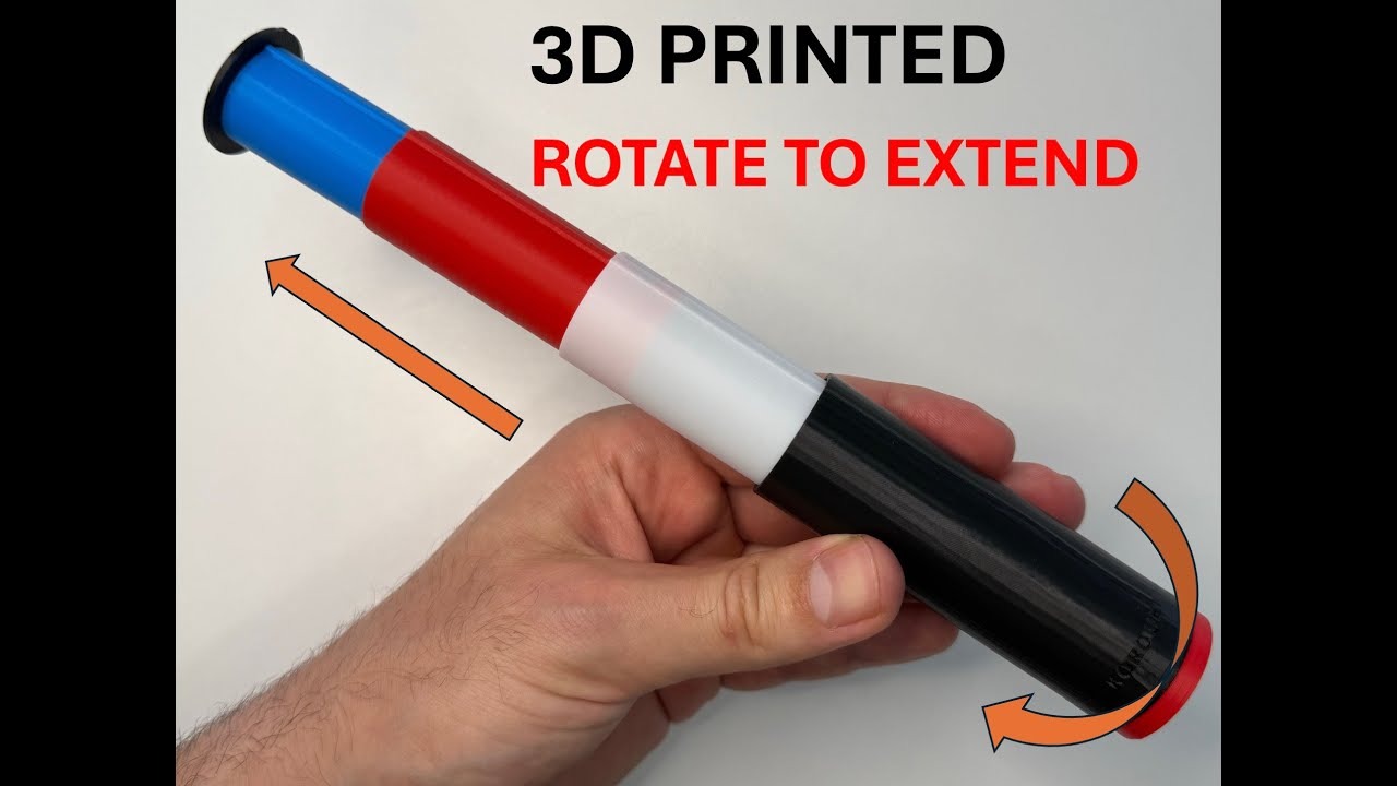 3D Printed Telescopic Actuator - YouTube