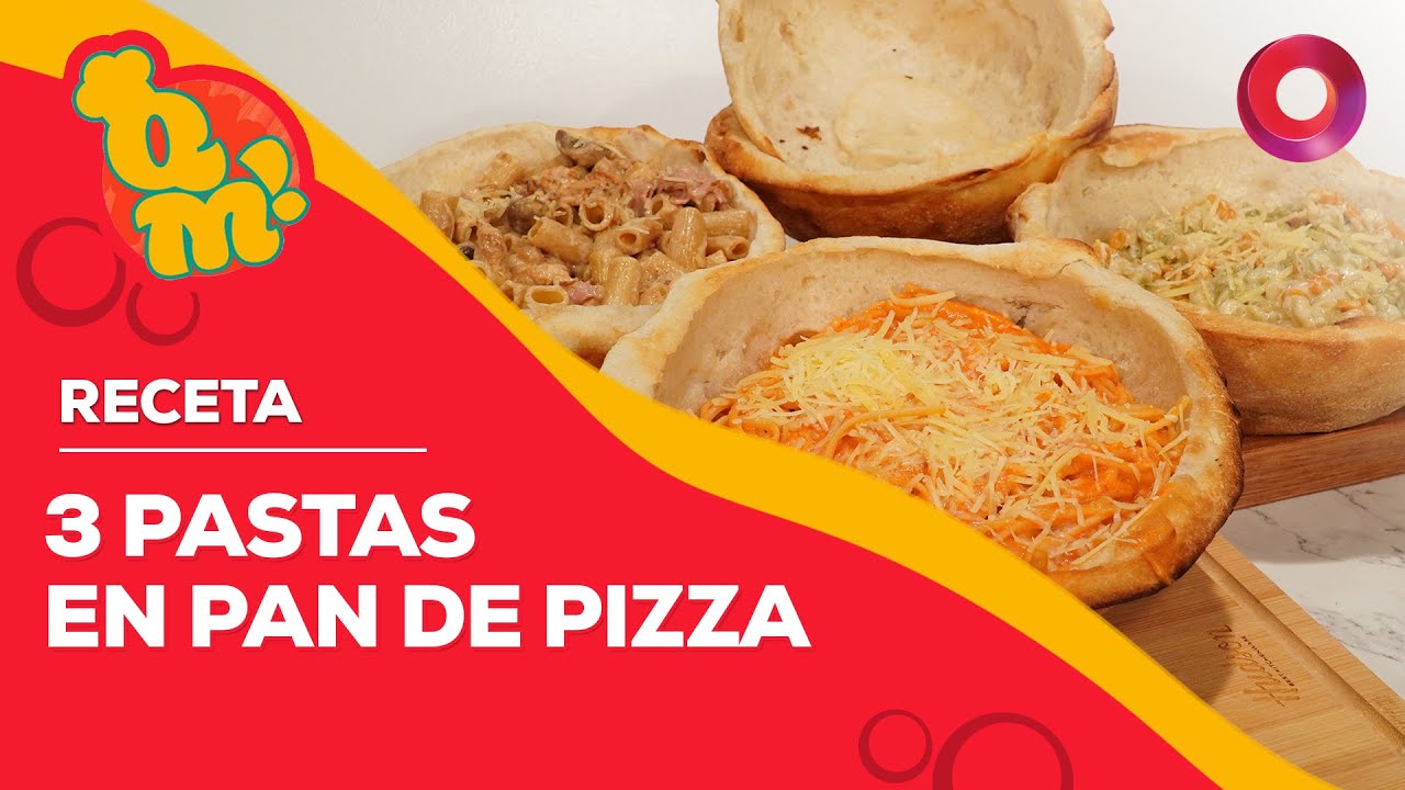 RECETA de 3 PASTAS en PAN DE PIZZA | #QuéMañana - YouTube