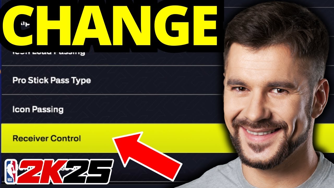How To Change Receiver Control in NBA 2k25 - YouTube