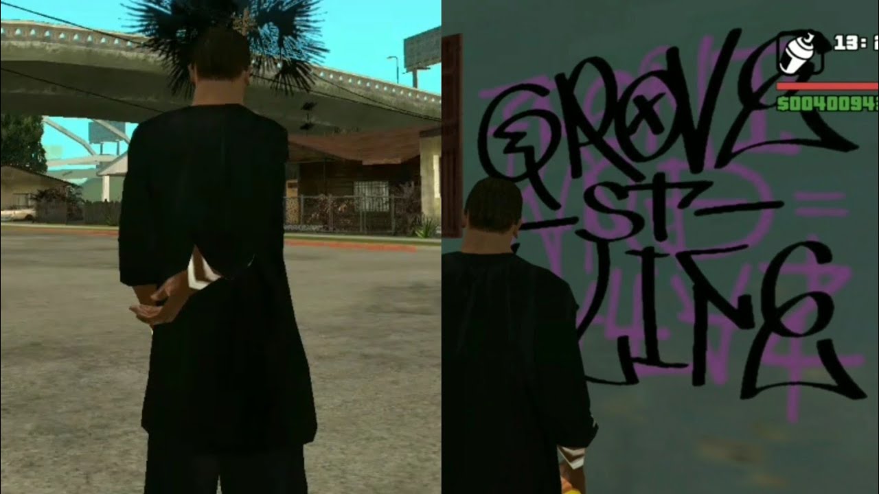 Animación al cambiar de arma + graffiti grove beta (recreación) | GTA ...