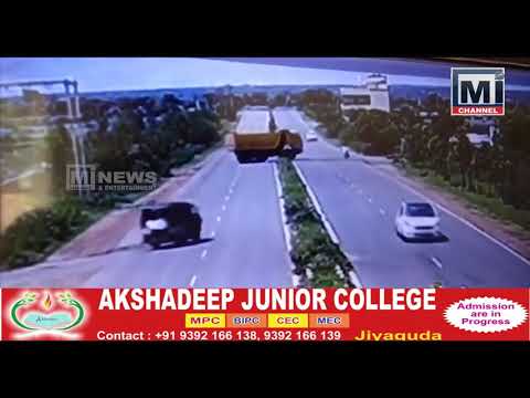 Non-fatal accident near Farah College, Chevella yesterday on Chevella ...
