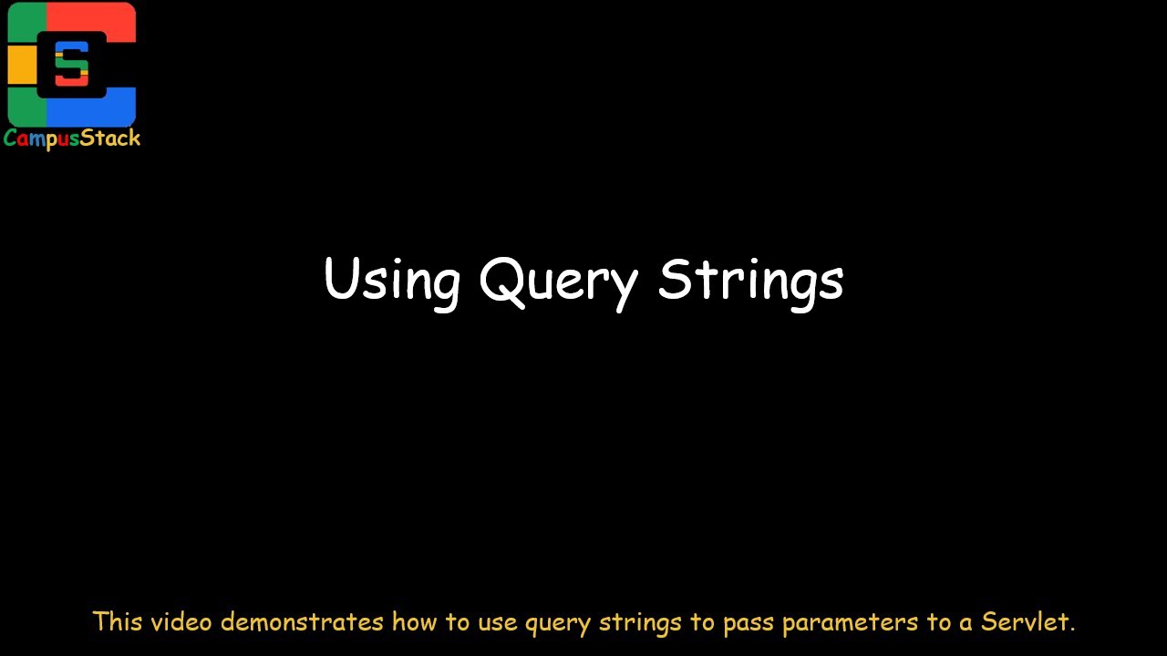 Using Query Strings - YouTube