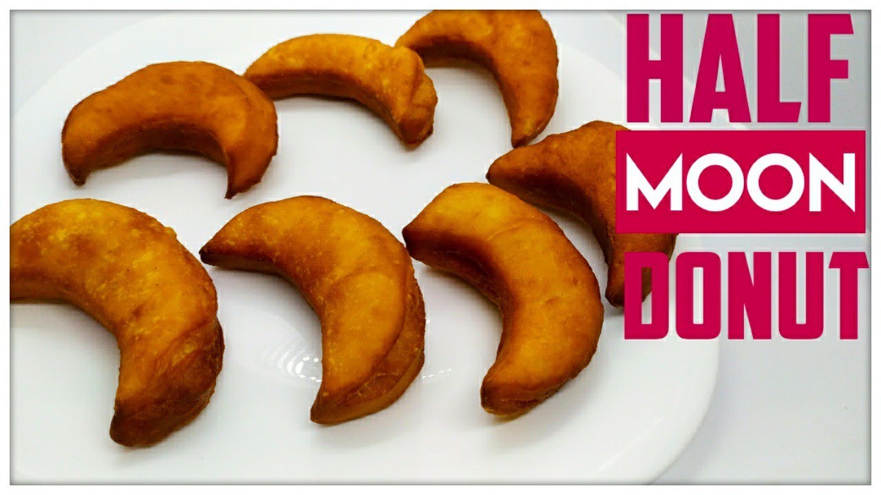 Half Moon Donut with Cream Filling | No Oven Perfect Donut Recipe ...