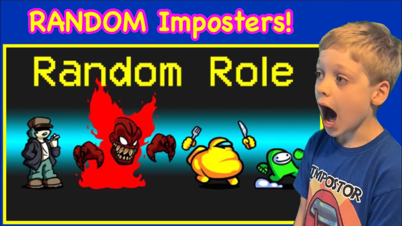 RANDOM ROLE Imposter Mod in Among Us by GameToons Gaming - REACTION ...