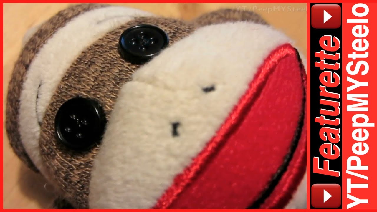 Original Sock Monkey Fabric Stuffed Animal Plush Doll For Kids Birthday ...