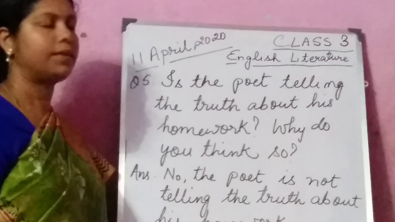 Class 3 . English Literature . Poem ( My Big Fat Cat .) Discussed the ...