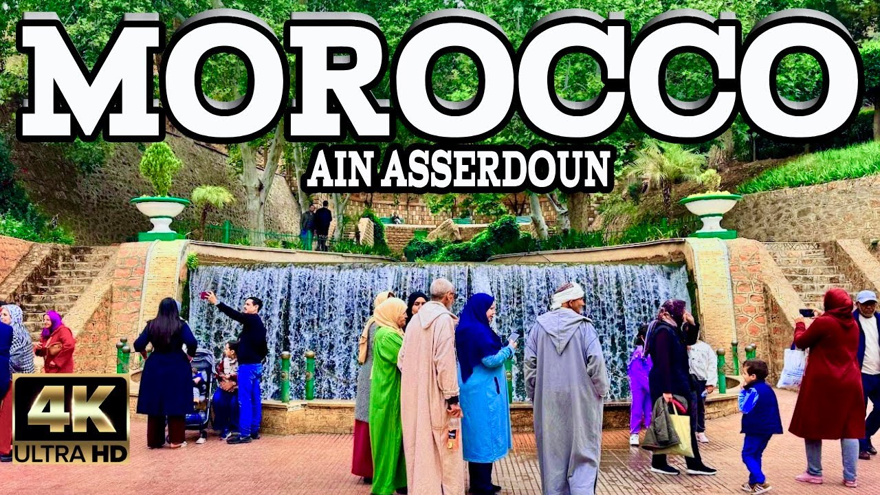Exploring Beni Mellal, Morocco on Foot in 4K! Ain Asserdoun [Apr 2024 ...