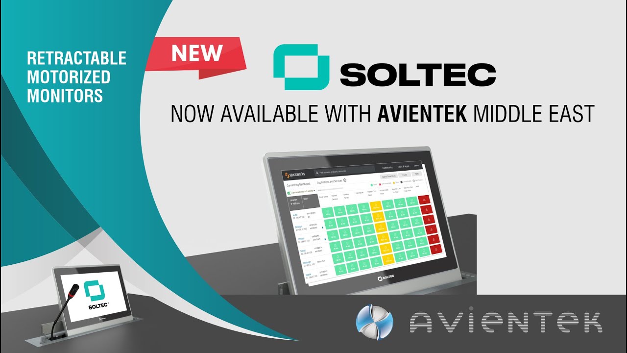 SOLTEC | AVIENTEK | RETRACTABLE MONITOR - YouTube