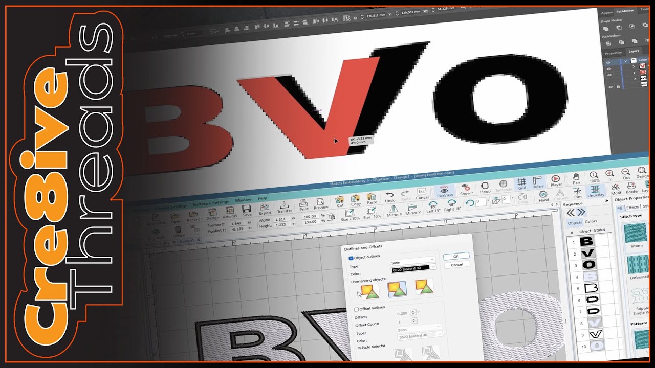 The Easiest and Fastest Way To Digitize Pixelated Text Logos - #11 ...