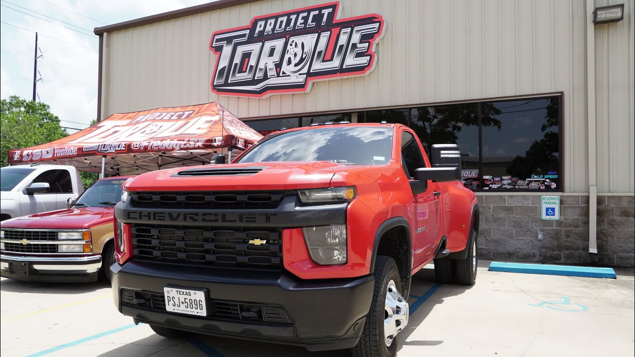 VISIT PROJECT TORQUE HQ|GOT NEW TINT ON SINGLECAB DUALLY - YouTube