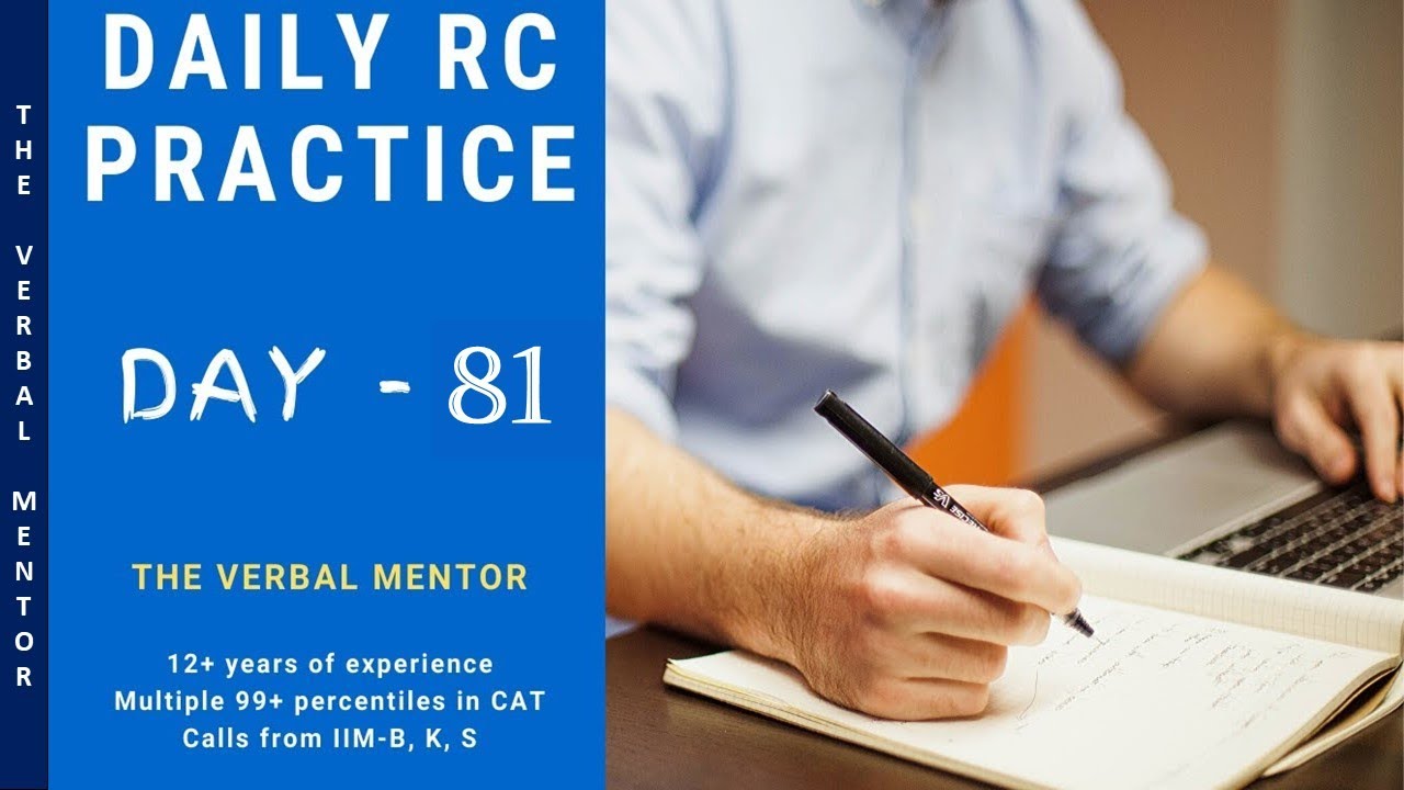 CAT RC Practice 2021 | Verbal Preparation | 100 RC Series | Day 81 ...