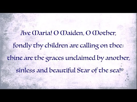 Ave Maria O Maiden O Mother | RR Terry | #hymn #organ #lyrics - YouTube