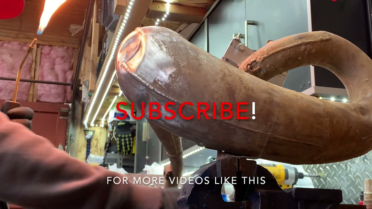 2 Stroke pipe dent removal (Time-Lapse) - YouTube