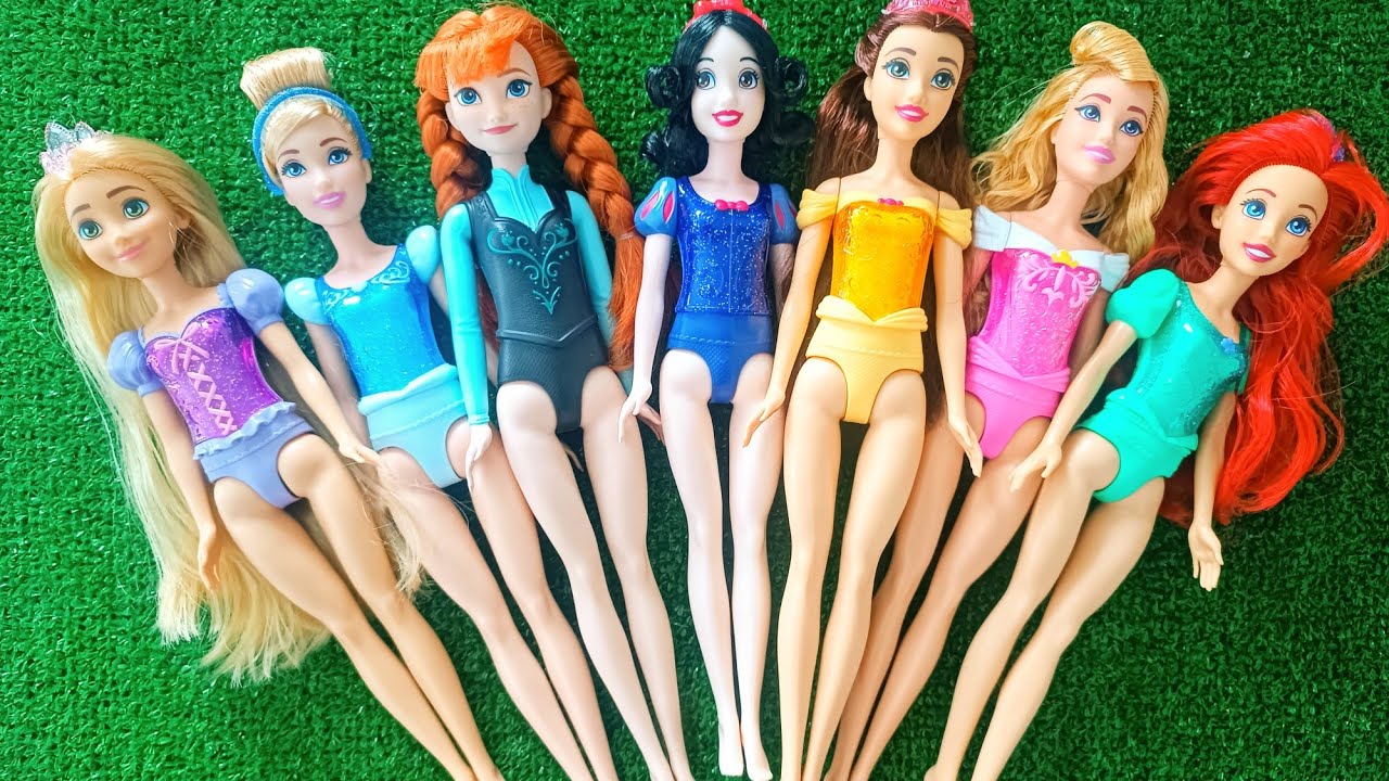 ASMR Unboxing Mattel Disney Princess Spin & Reveal Surprise Dolls ...