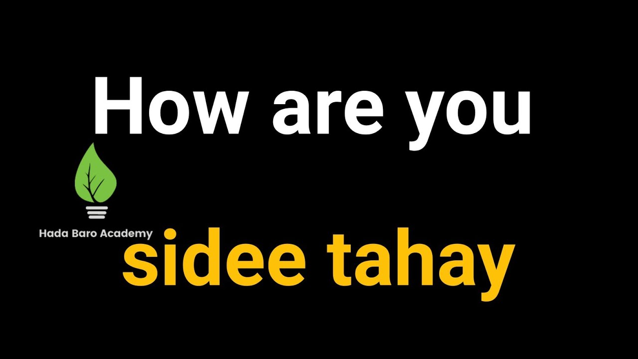 Barashada luuqada English wada sheekaysi cashirka 1aad - YouTube