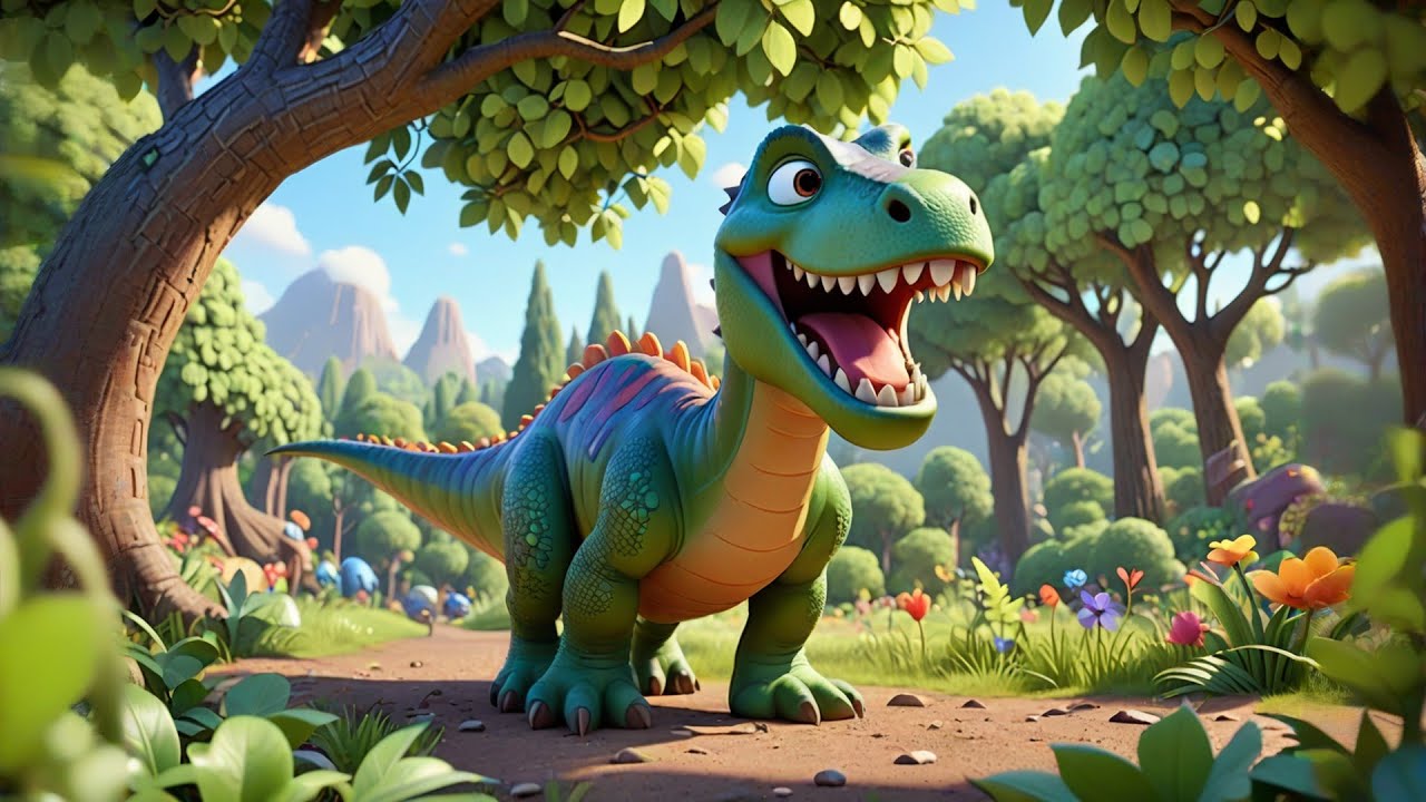 The Dinosaur That Loved to Sing 🦖🎶 | Fun Story for Kids | Educational ...