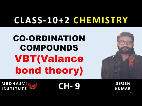 CO-ORDINATION COMPOUNDS | VALANCE BOND THEORY | CLASS - 12th | MEDHASVI ...