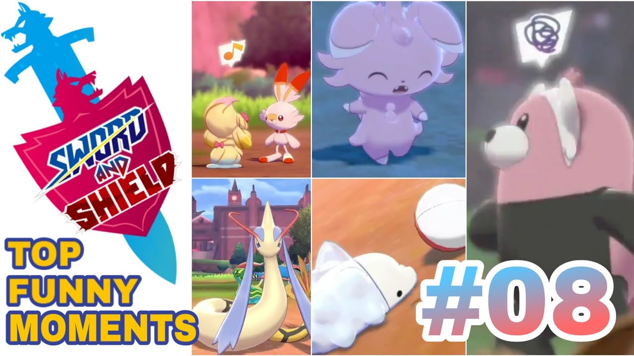PART 08 Pokemon Sword and Shield TOP FUNNY & CUTE MOMENTS COMPILATION ...