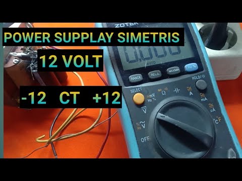 MEMBUAT ADAPTOR 12 VOLT SIMETRIS CT (-12 CT +12)# POWER SUPPLAY ...