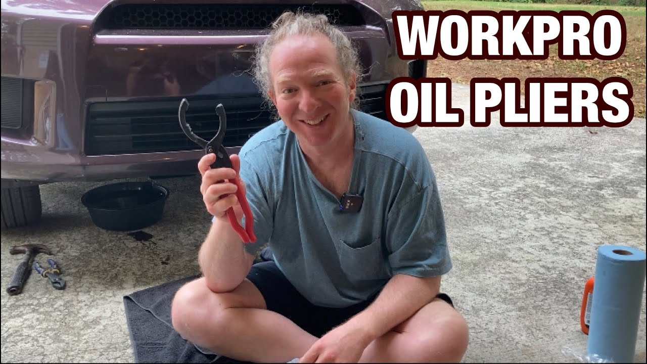 WORKPRO 12" Adjustable Oil Filter Pliers - YouTube