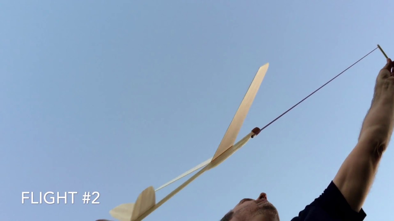 Sandpiper 18" Balsa Glider - 3 Flights - YouTube