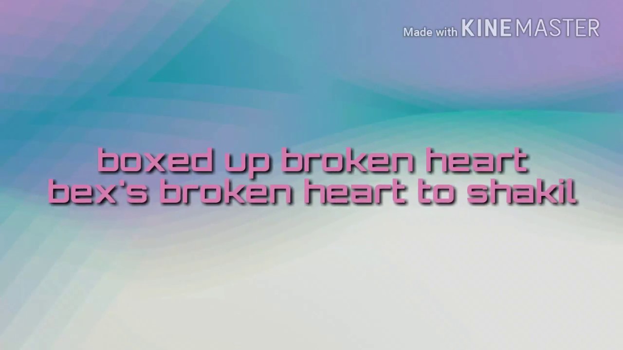Boxed up broken heart by bex lyrics - YouTube