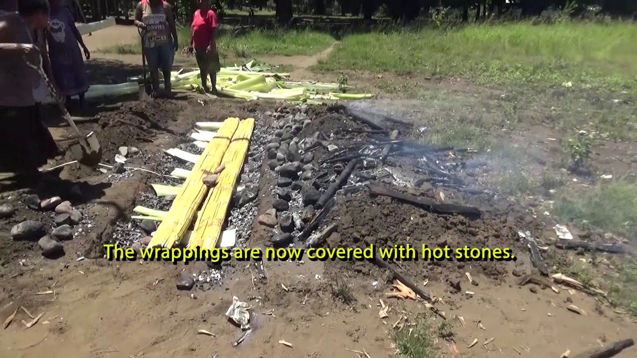 How to cook cassowary meat with Sago & Cassava wrapping - PNG (Western ...