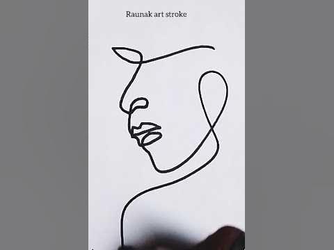 Easy One Line Art || Creative drawing #shorts #onelineart #drawing # ...