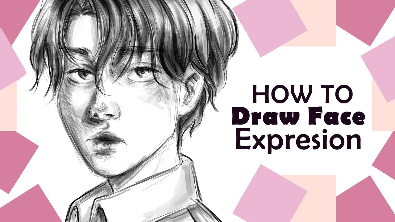 How to draw a boy's face - Sketch Tutorial - 스케치 그리기 - [MediBang ...