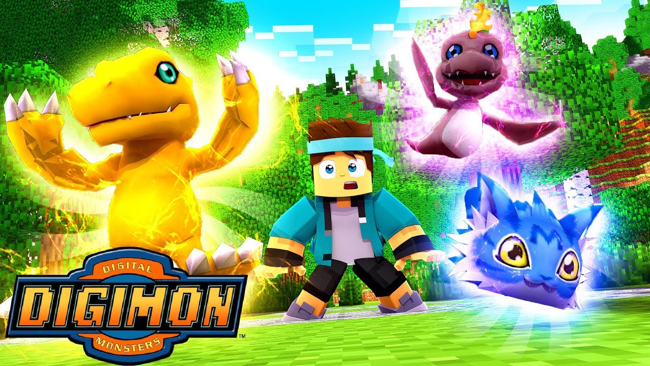 Minecraft: DIGIMONS EVOLUINDO !!! - Digimon #02 ‹ Goten › - YouTube