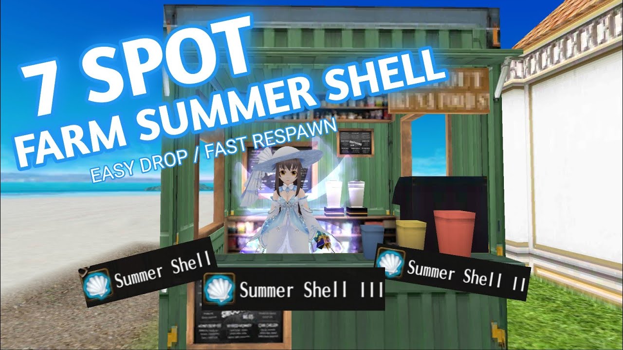 7 Spot Farm Summer Shell - Easy Drop [Toram Online] - YouTube